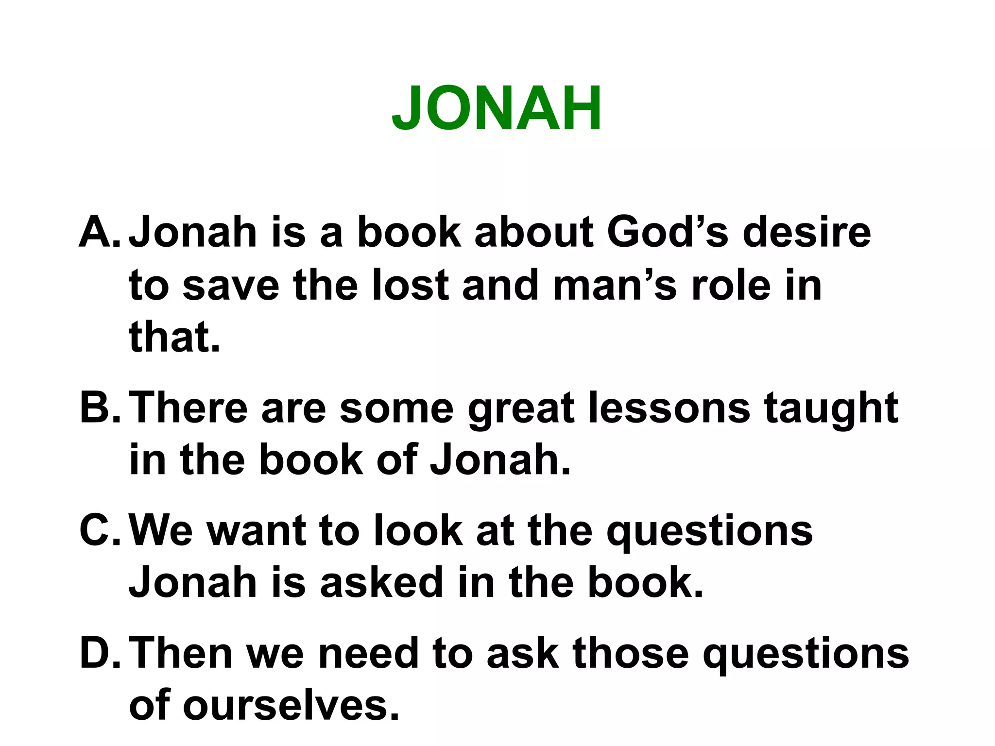 questioning jonah and us | PPTX