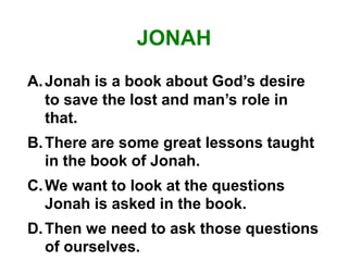 questioning jonah and us | PPT