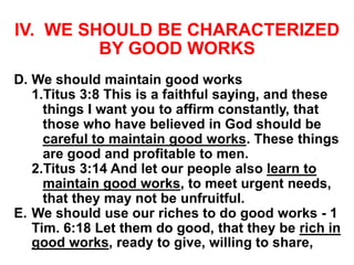 we are his workmanship created for good works | PPTX