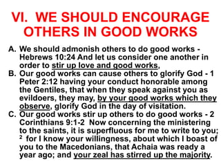 we are his workmanship created for good works | PPTX