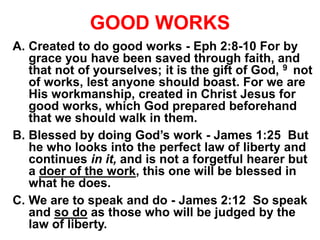 we are his workmanship created for good works | PPTX