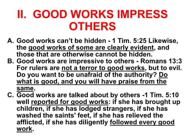 we are his workmanship created for good works | PPTX | Christianity ...