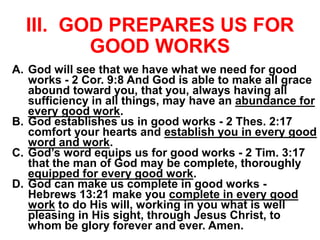 we are his workmanship created for good works | PPTX