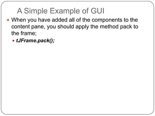 01. introduction to swing | PPT