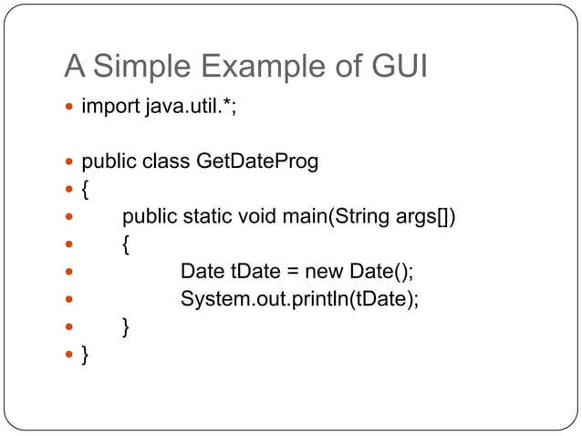 01. introduction to swing | PPT