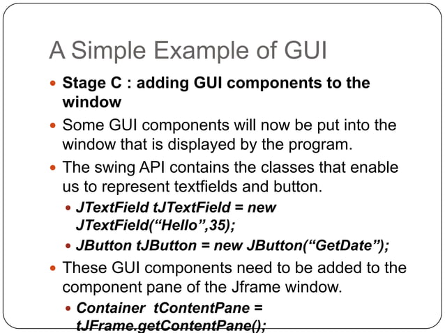 01. introduction to swing | PPT