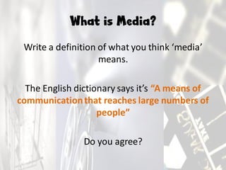01. Intro to GCSE Media | PDF