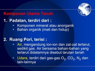 01. ilmu tanah | PPTX