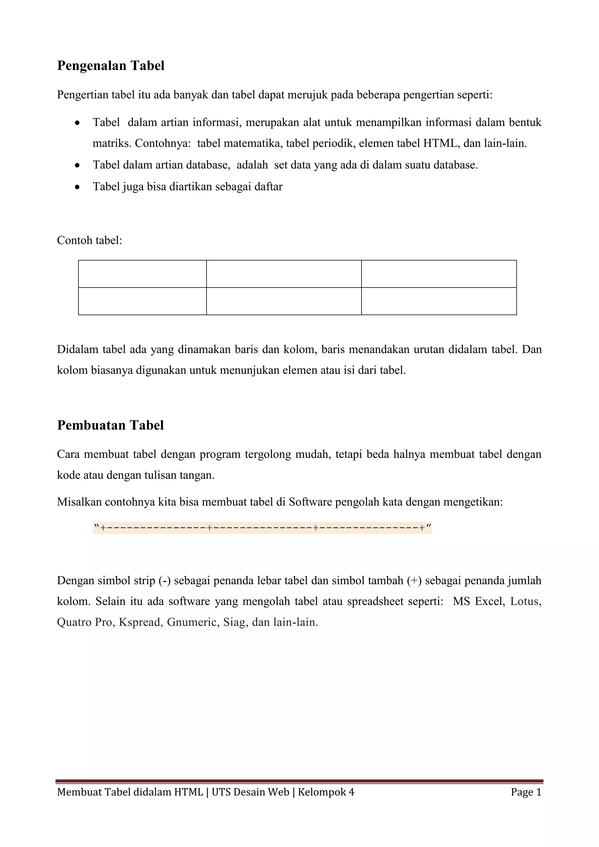 01. pengenalan tabel | DOCX