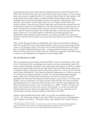 01. india's river linking project state of the debate- shah et al | PDF
