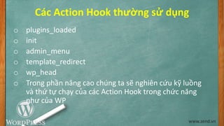 Tài liệu lập trình Wordpress - bài 5 - Action và Action hook trong ...