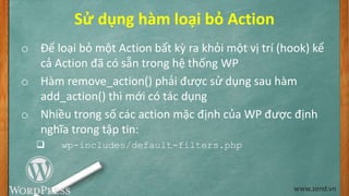 Tài liệu lập trình Wordpress - bài 5 - Action và Action hook trong ...