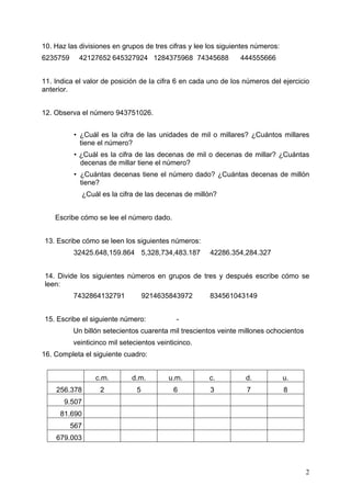Sistema de Numeracion Decimal | PDF