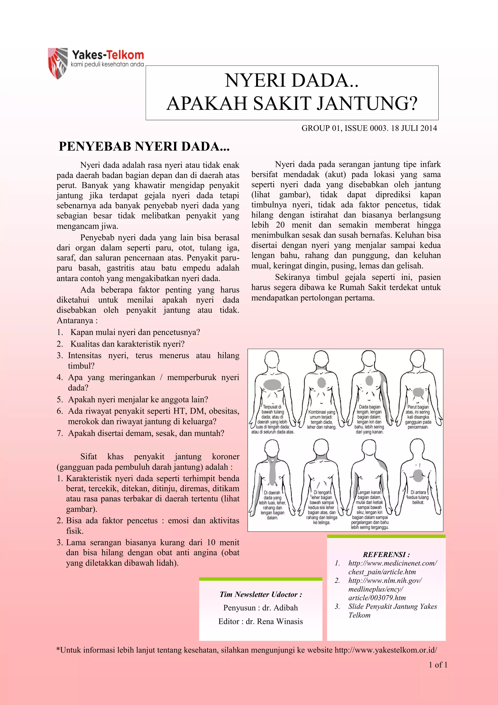 Nyeri dada gejala penyakit jantung | PDF