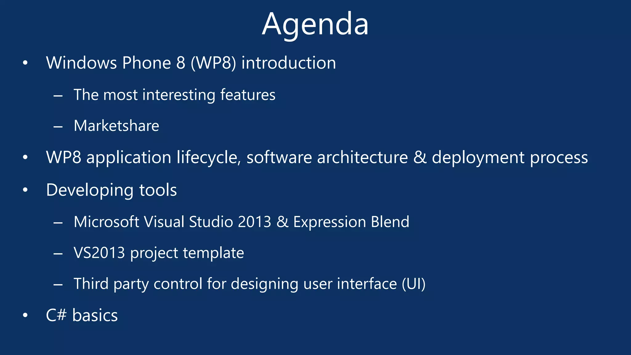 Windows Phone Introduction | PPTX