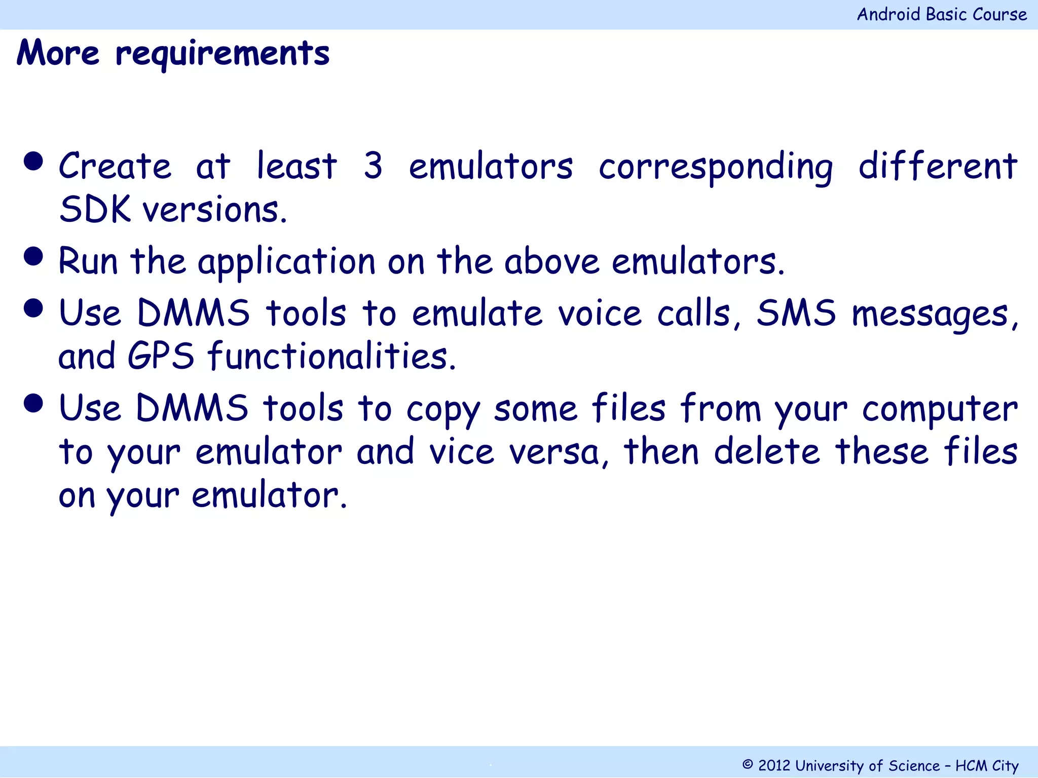 Android Development 1: Hello World | PPT