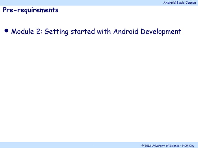 Android Development 1: Hello World | PPT