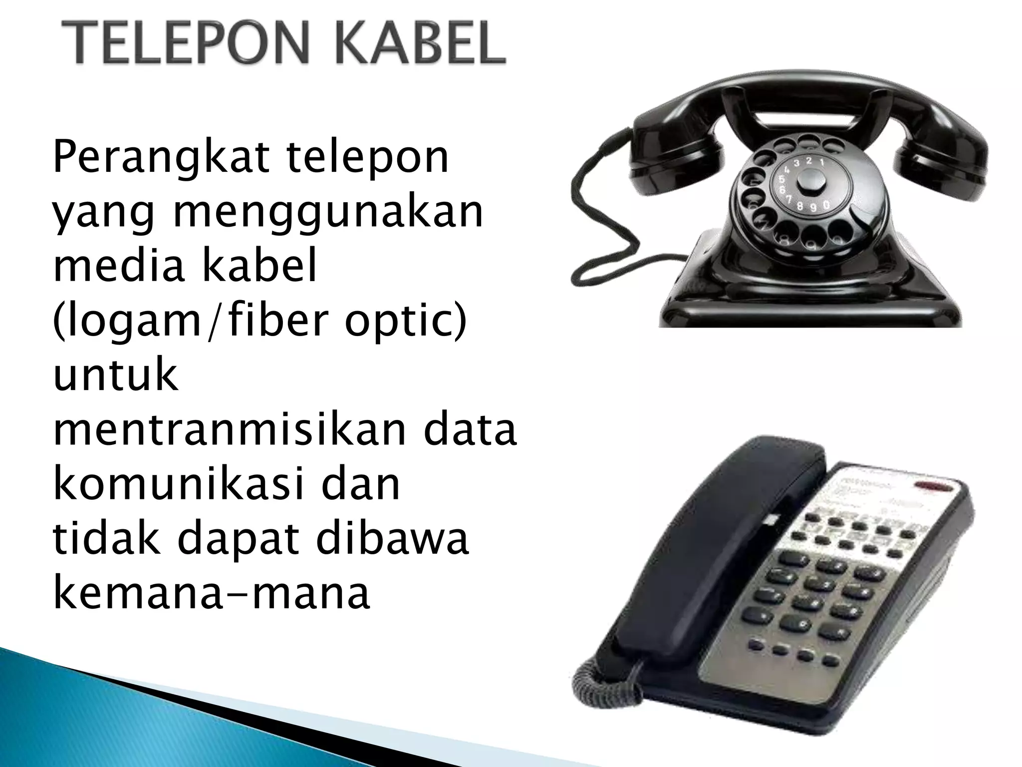 01. telepon sebagai alat telekomunikasi | PPTX