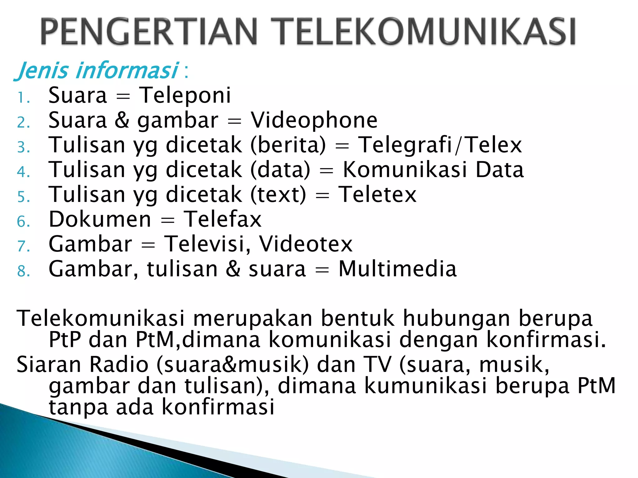 01. telepon sebagai alat telekomunikasi | PPTX