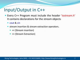 01. introduction to C++ | PDF | Programming Languages | Computing