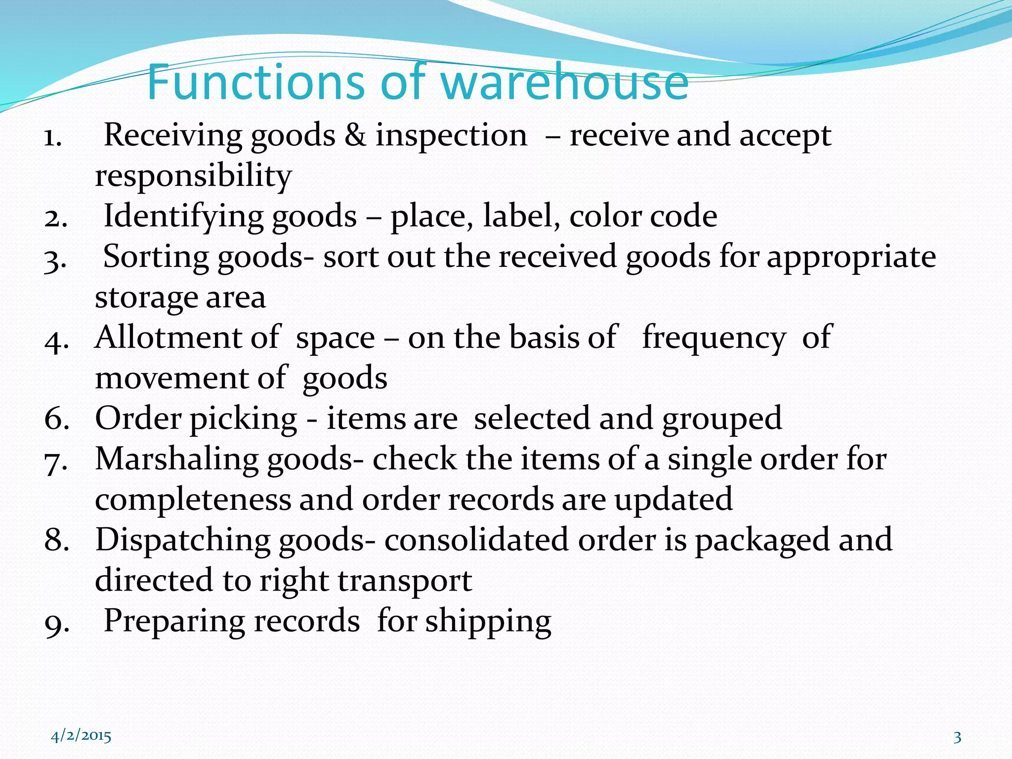 amit chauhan warehousing presentation | PPTX