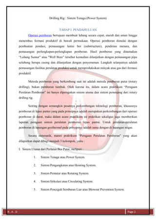 01. drilling rig sistem tenaga power system ok | PDF