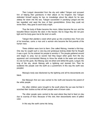 The Creation of the World | DOCX