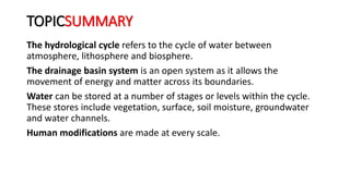 CAMBRIDGE AS GEOGRAPHY REVISION: HYDROLOGY AND FLUVIAL GEOMORPHOLOGY ...