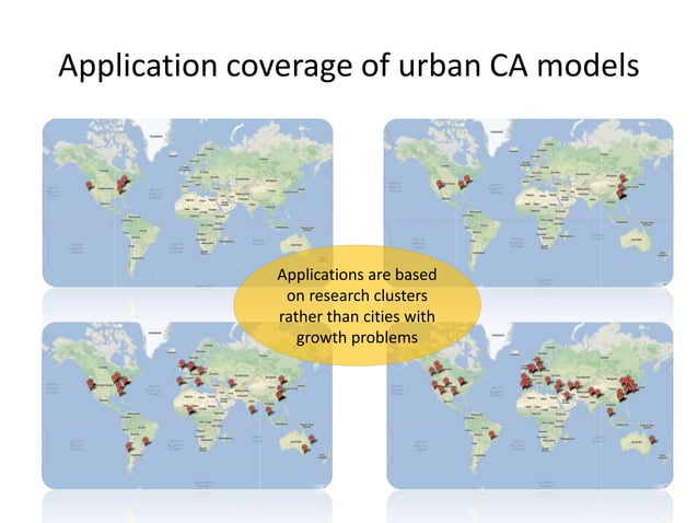 Cellular automata for urban growth modeling: a chronological review on factors in transition ...