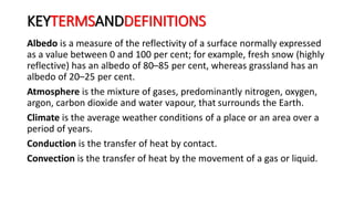 CAMBRIDGE AS GEOGRAPHY REVISION: ATMOSPHERE AND WEATHER - 2.1 LOCAL ...