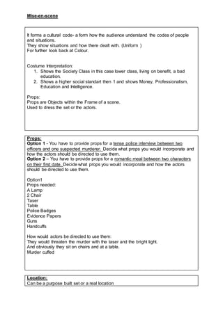 01. mise en scene notes sheet | DOCX