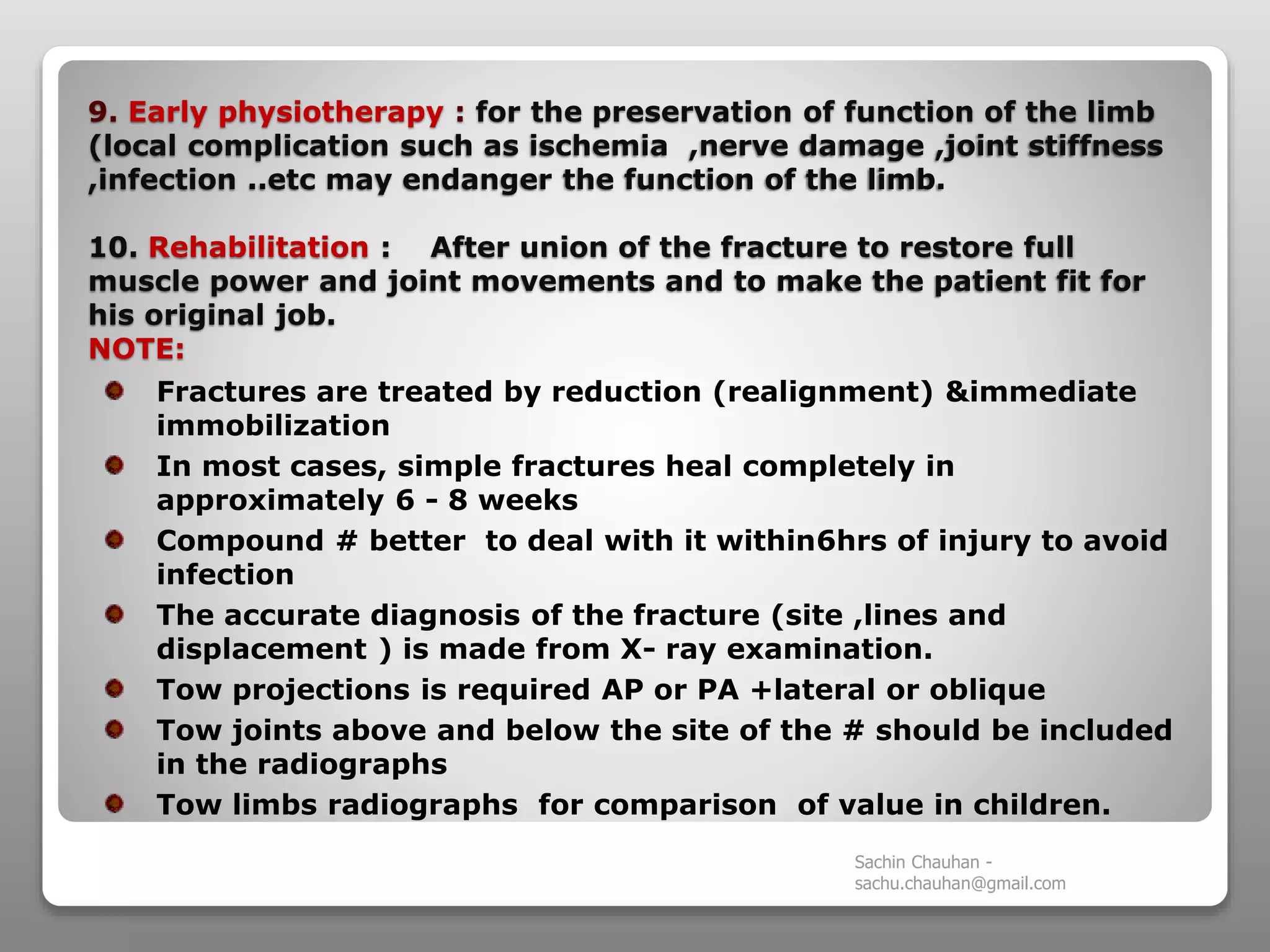 Fracture - Types, Complications & Management | PPTX