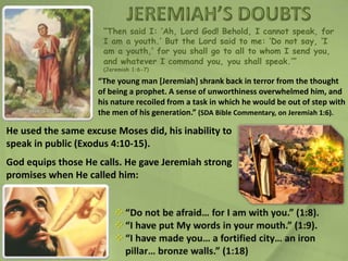 01. the prophetic calling of jeremiah | PPTX