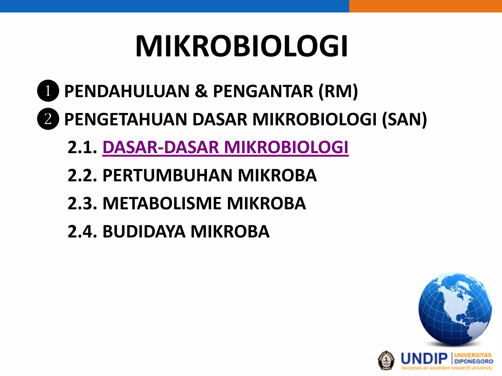 Dasar-dasar mikrobiologi | PDF
