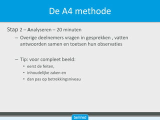 Intervisie met de A4 methode | PPT