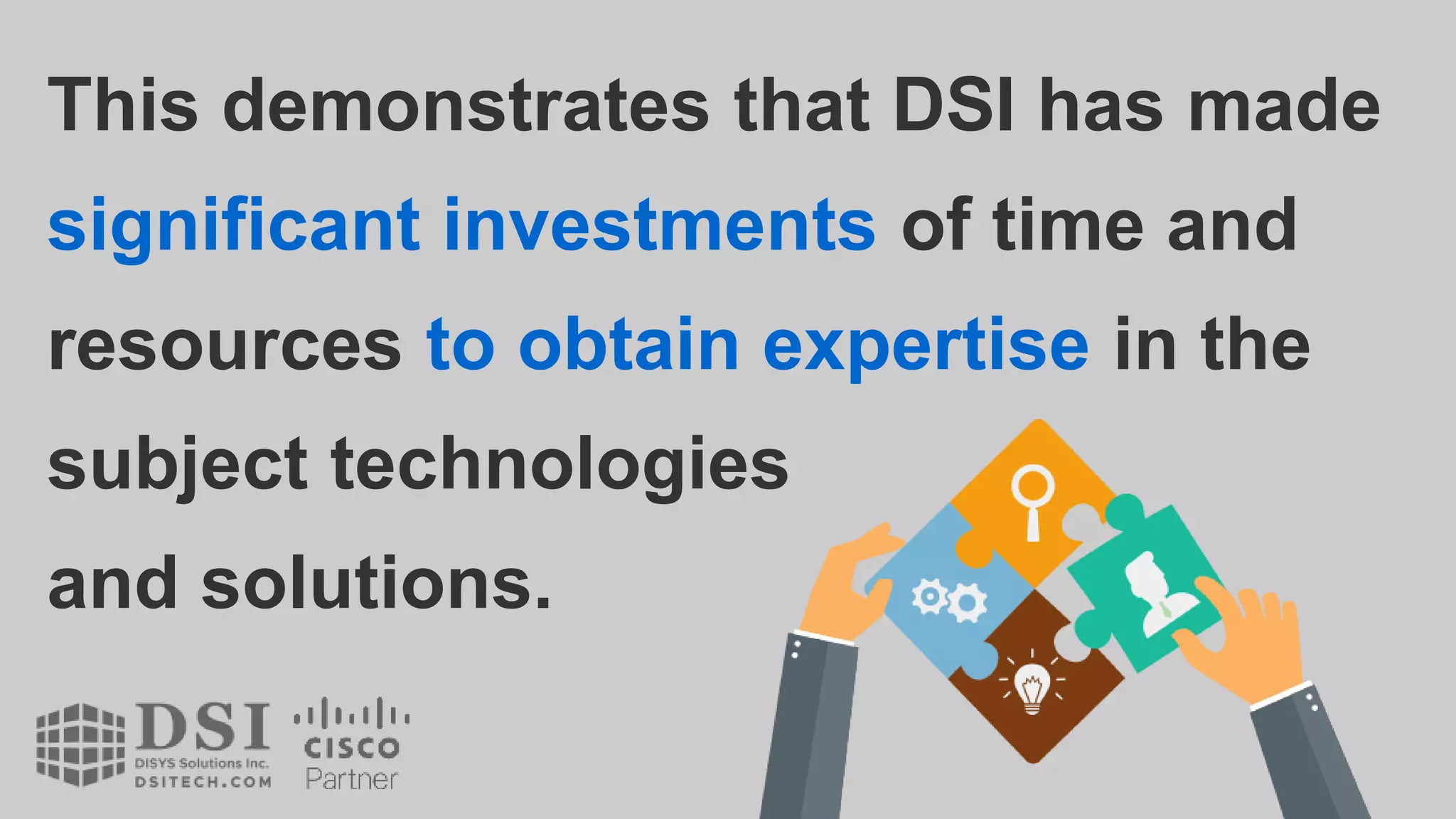 DSI Achieves Cisco Master Networking Specialization | PPTX ...