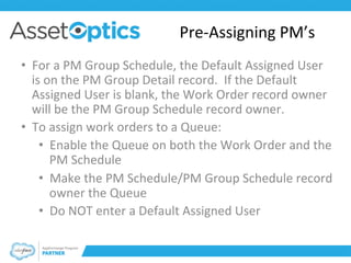 AssetOptics PM Scheduling Webinar 1/28/16 | PPT