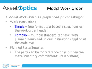 AssetOptics PM Scheduling Webinar 1/28/16 | PPT