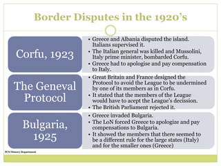 CAMBRIDGE IGCSE/AS HISTORY: THE LEAGUE OF NATIONS 1919-1939 | PPTX