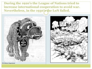 CAMBRIDGE IGCSE/AS HISTORY: THE LEAGUE OF NATIONS 1919-1939 | PPTX