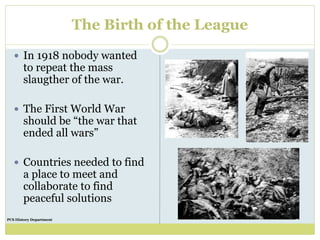 CAMBRIDGE IGCSE/AS HISTORY: THE LEAGUE OF NATIONS 1919-1939 | PPTX