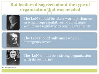 CAMBRIDGE IGCSE/AS HISTORY: THE LEAGUE OF NATIONS 1919-1939 | PPTX