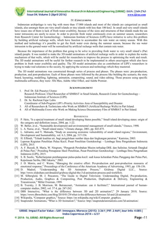 3D Model Animations of Artificial Recharge Wells in Resolving Fresh ...