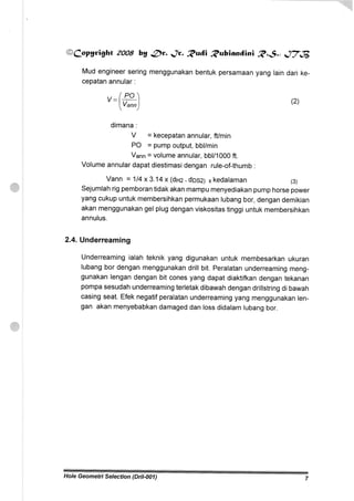 01. hole geometry selection | PDF