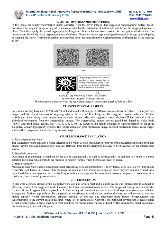Secure Data Encryption And Authentication Using Visual Cryptography In The Tsvec Algorithm Pdf