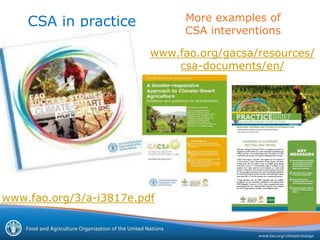 Climate smart agriculture origins | PPT