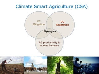 Climate smart agriculture origins | PPT