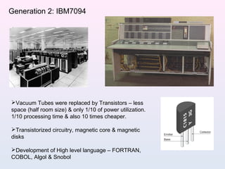 Introduction to computer - History - Generation | PPT