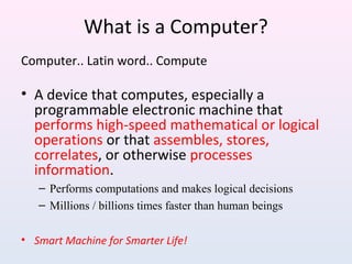 Introduction to computer - History - Generation | PPT