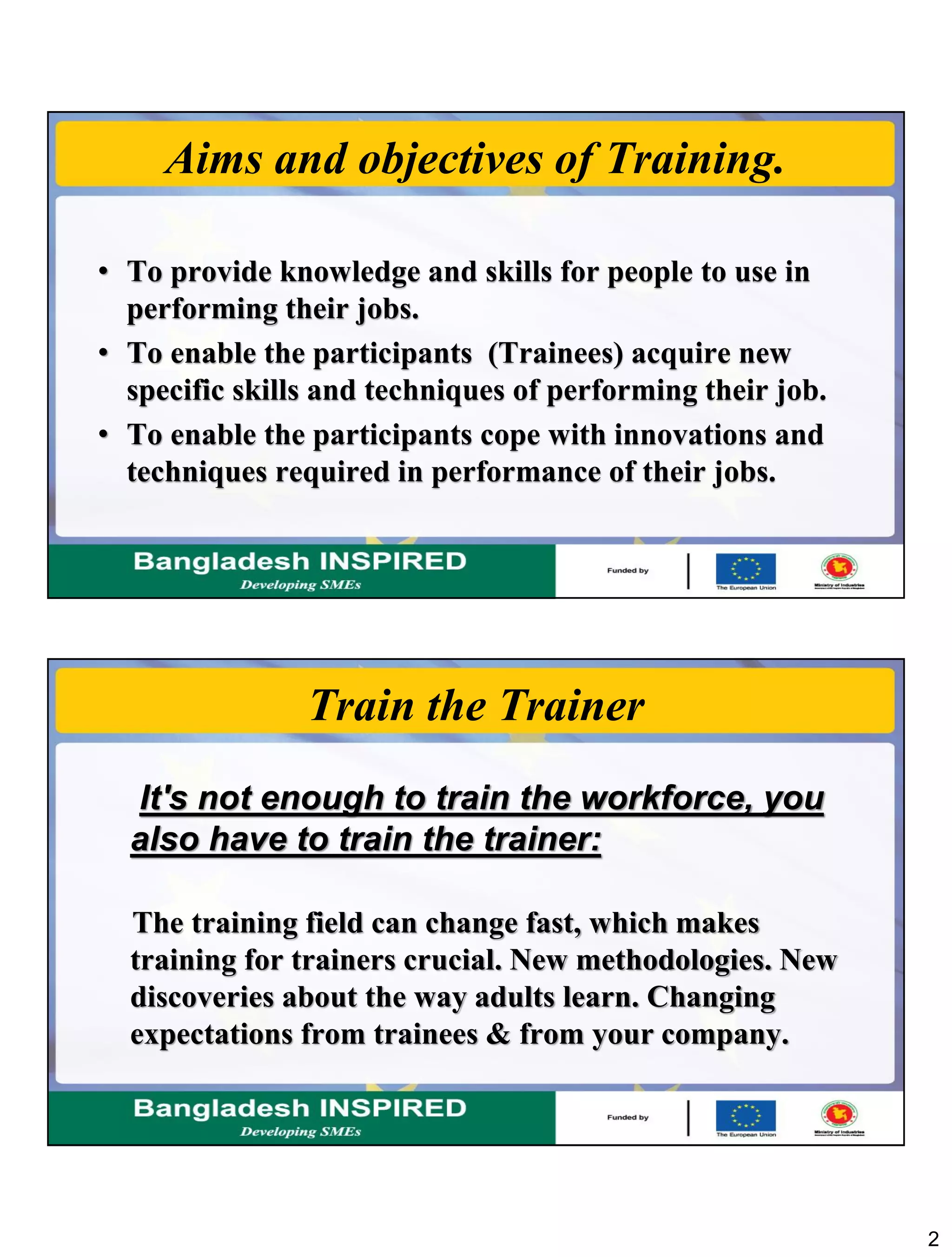01. training of trainers | PDF